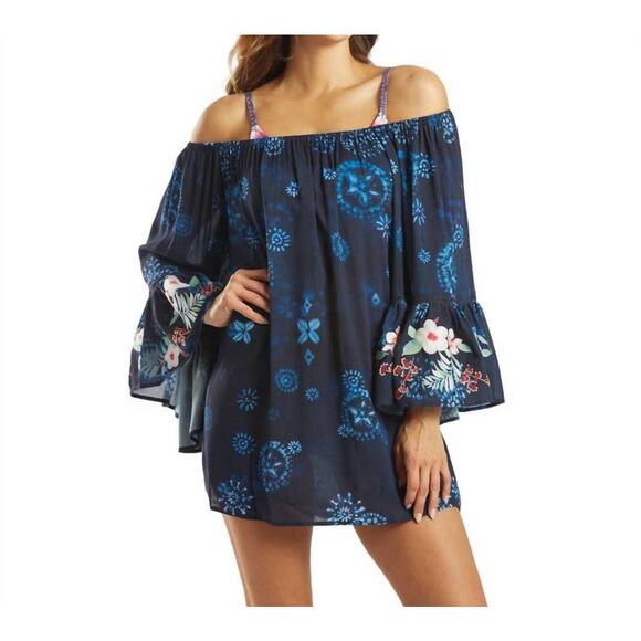 Johnny Was | Swim | Johnny Was Off The Shoulder Cover Up Dress Tunic ...